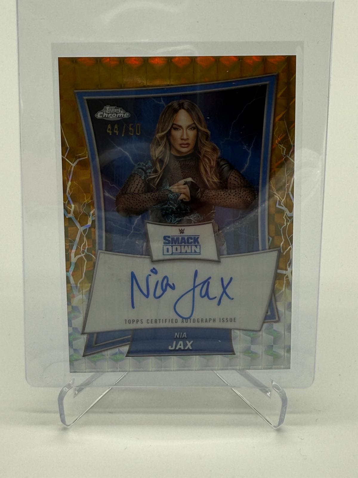 2025 Topps Chrome WWE Nia Jax Auto /50 – PUSHDICH-TCG