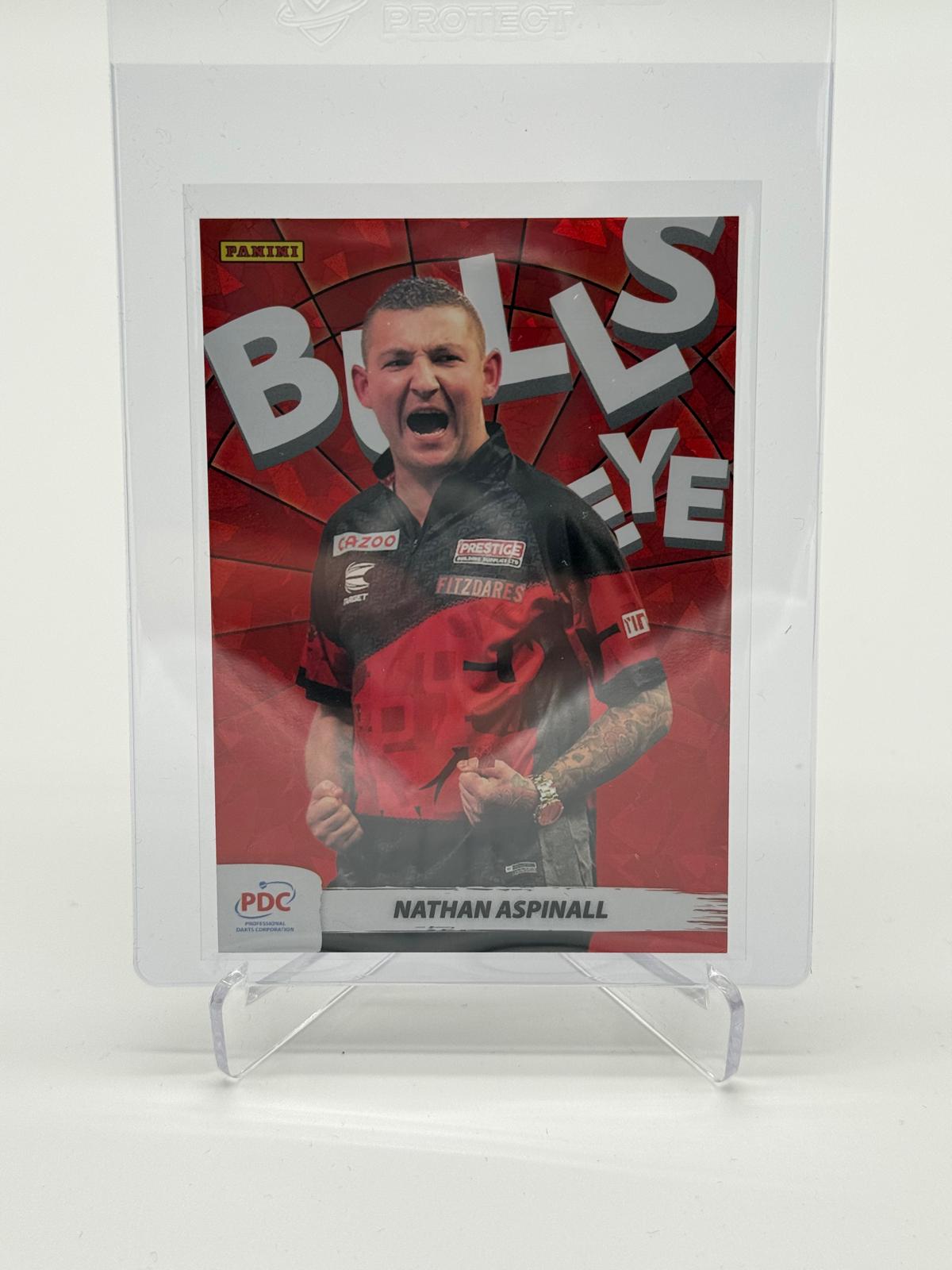 2025 Panini PDC World Championship Nathan Aspinall Bullseye SSP ...