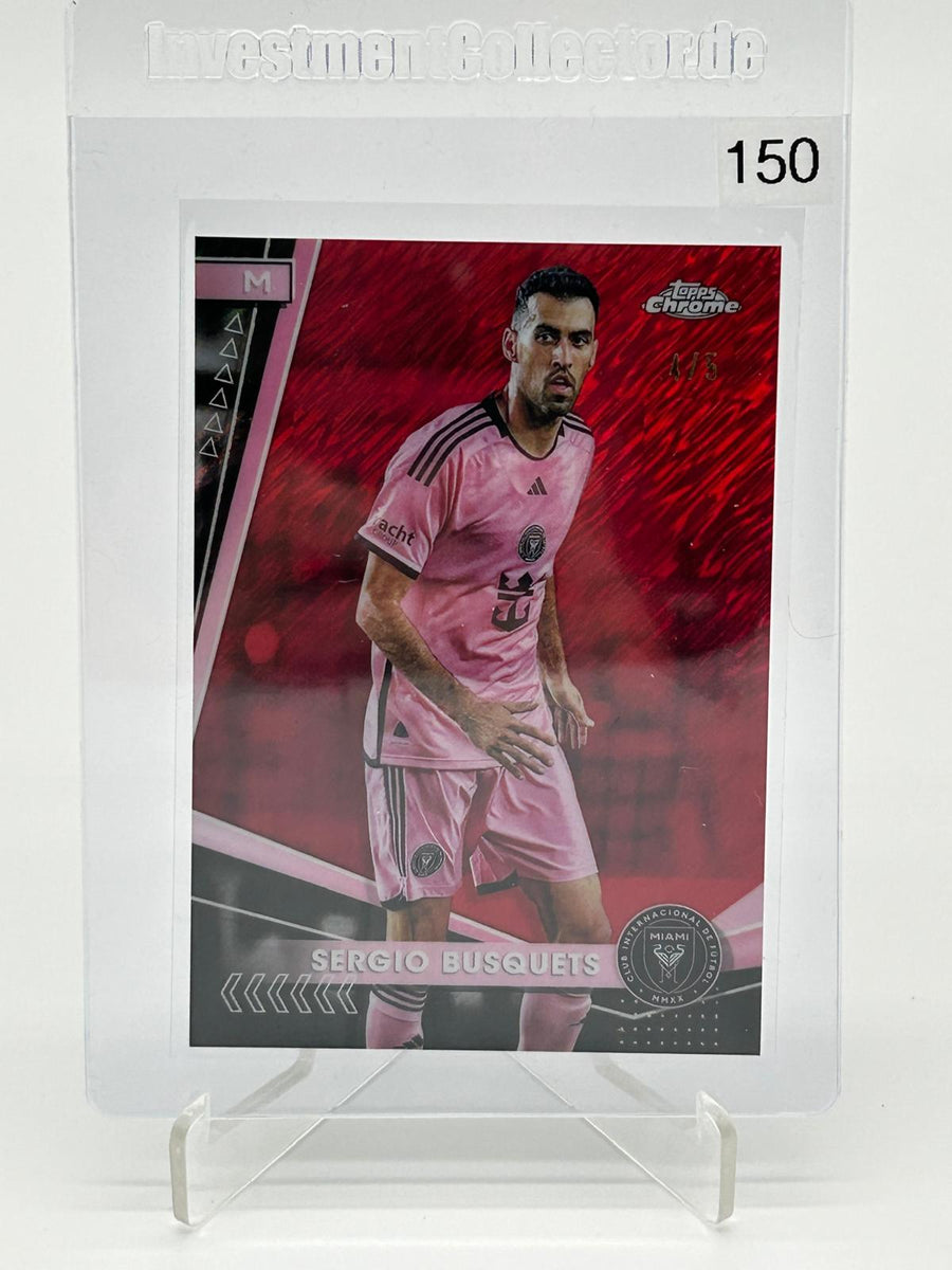 2024 Topps Chrome Mania Sergio Busquets /5 #5 – PUSHDICH-TCG
