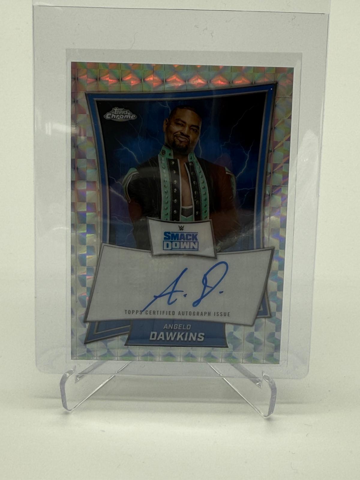 2025 Topps Chrome WWE Angelo Dawkins Geometric Auto – PUSHDICH-TCG